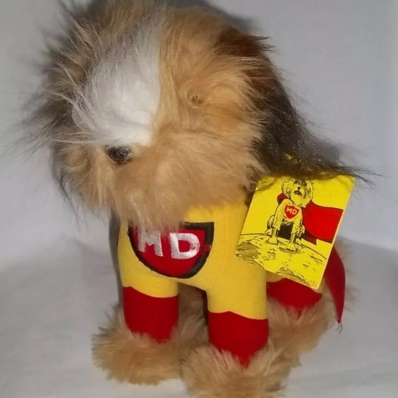 Toys | 1986 Dakin 1 Plush Carnation Mighty Dog Vintage Red Cape Stuffed ...